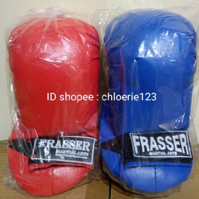 Jual Hand Protector Karate Silat Taekwondo Merah Biru Tangan | Shopee ...