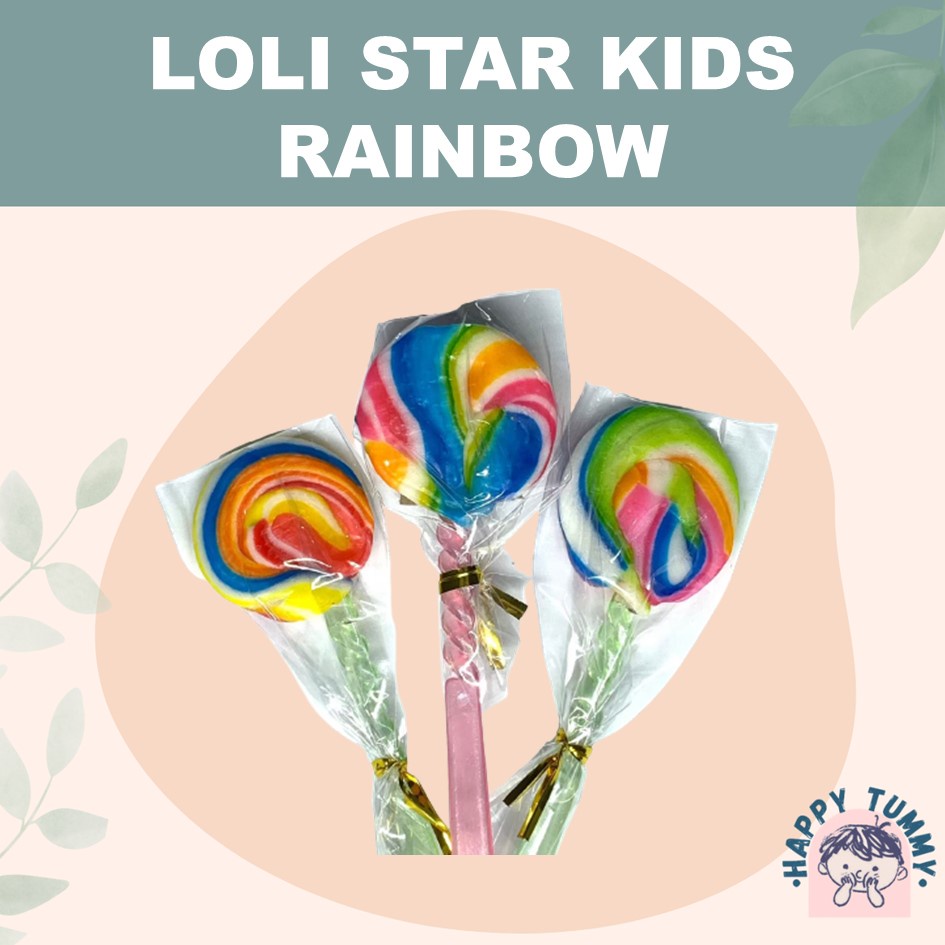 Jual Loli Rainbow Star Kid 20. permen lolipop. PAK | Shopee Indonesia