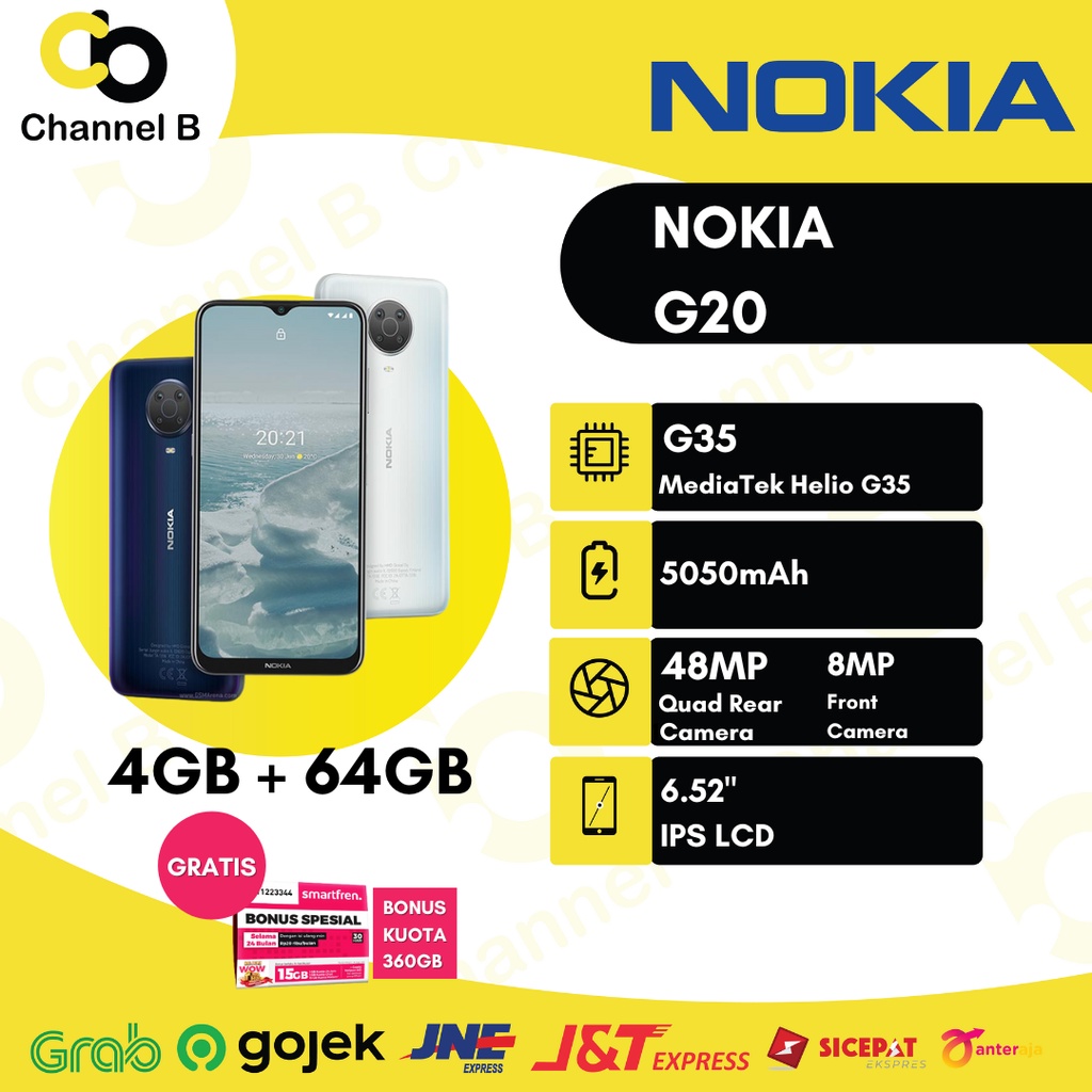 Jual Handphone Nokia G20 - Ram 4GB / 64GB - Garansi Resmi | Shopee ...