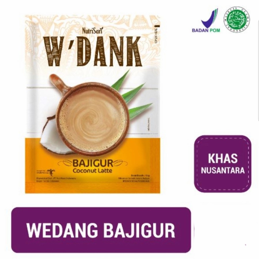 Jual Nutrisari - Wedang Bajigur - W'Dank Minuman Khas Nusantara (1 ...