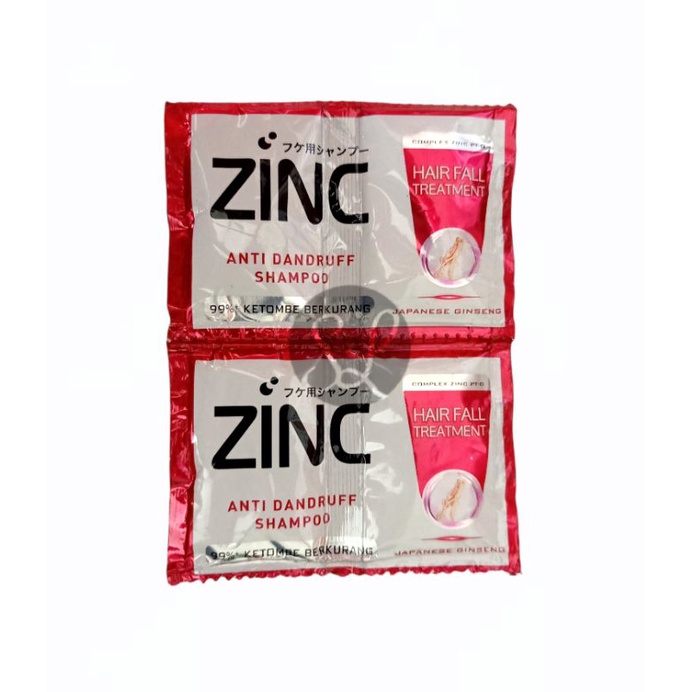 Jual Shampo Zinc Renceng Isi 12pc Sachet Shampo Anti Ketombe Zinc 10ml ...