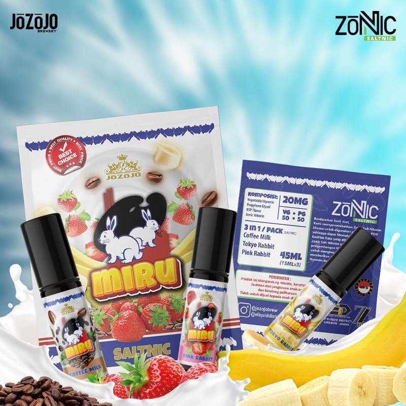Jual LIQUID MIRU SALTNIC 15ML 20MG ( SATUAN ) | Shopee Indonesia