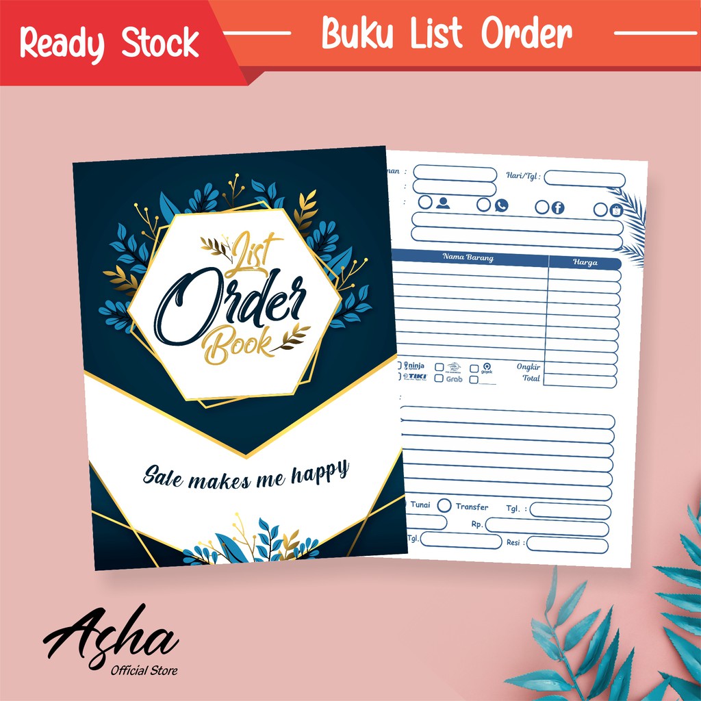 Jual BUKU OLSHOP / BUKU LIST ORDER ONLINE SHOP READY MURAH | Shopee ...