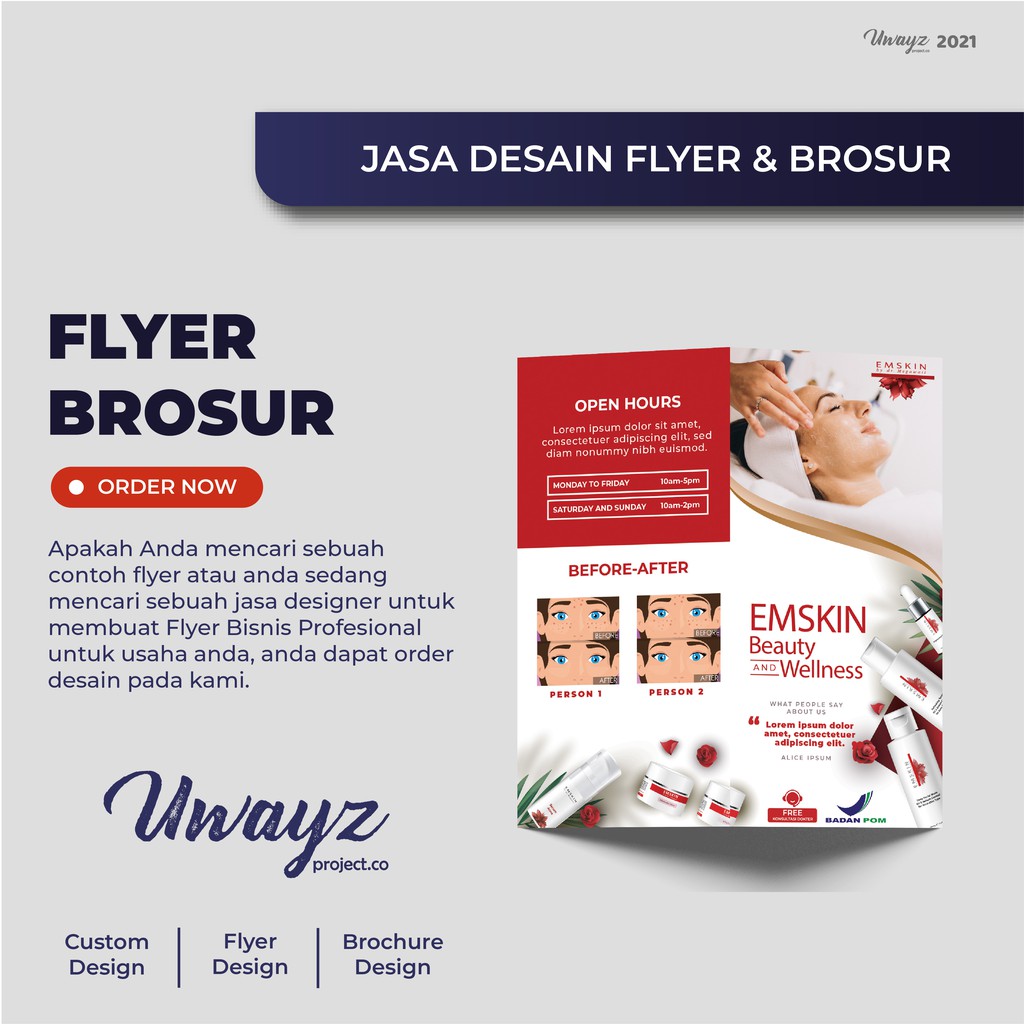 Jual JASA DESAIN BROSUR FLYER PAMFLET PERUMAHAN PROMOSI CUSTOM ...