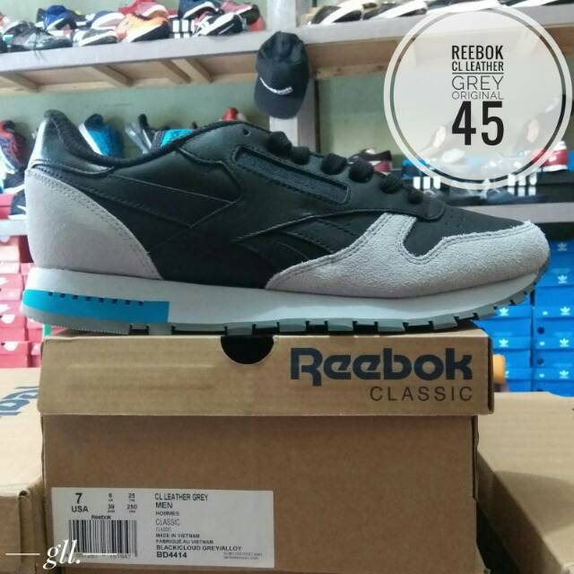 Jual Sepatu Reebok CL Leather Gray Original BNIB | Shopee Indonesia