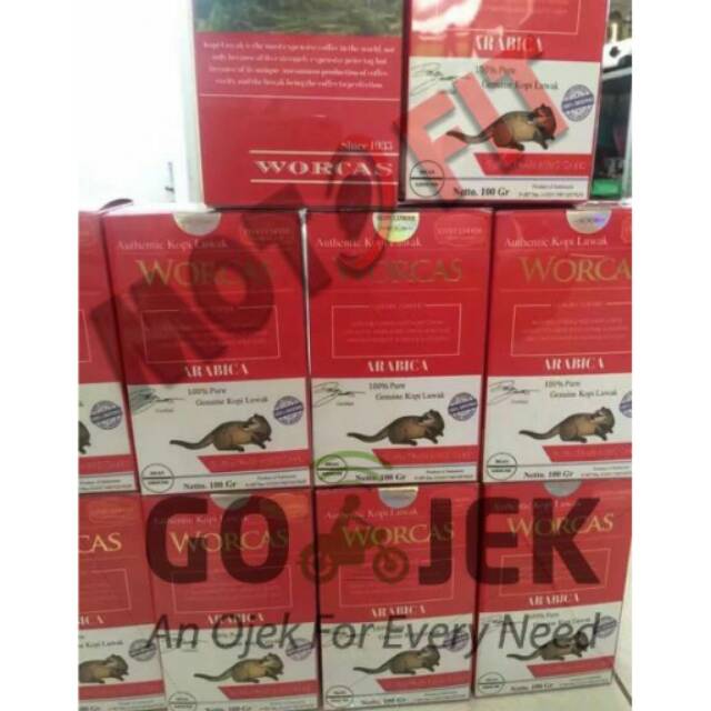 Jual Kopi luwak original asli murah WORCAS Coffee SUMATRA KING GAYO ...