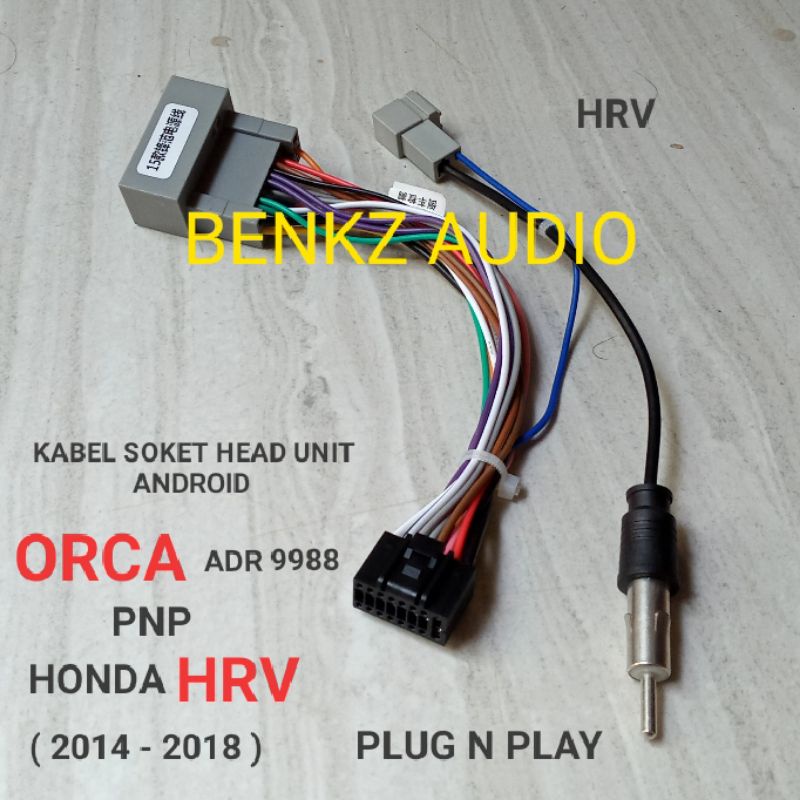 Jual Soket head unit ORCA ADR9988 untuk honda HRV plug n play | Shopee ...