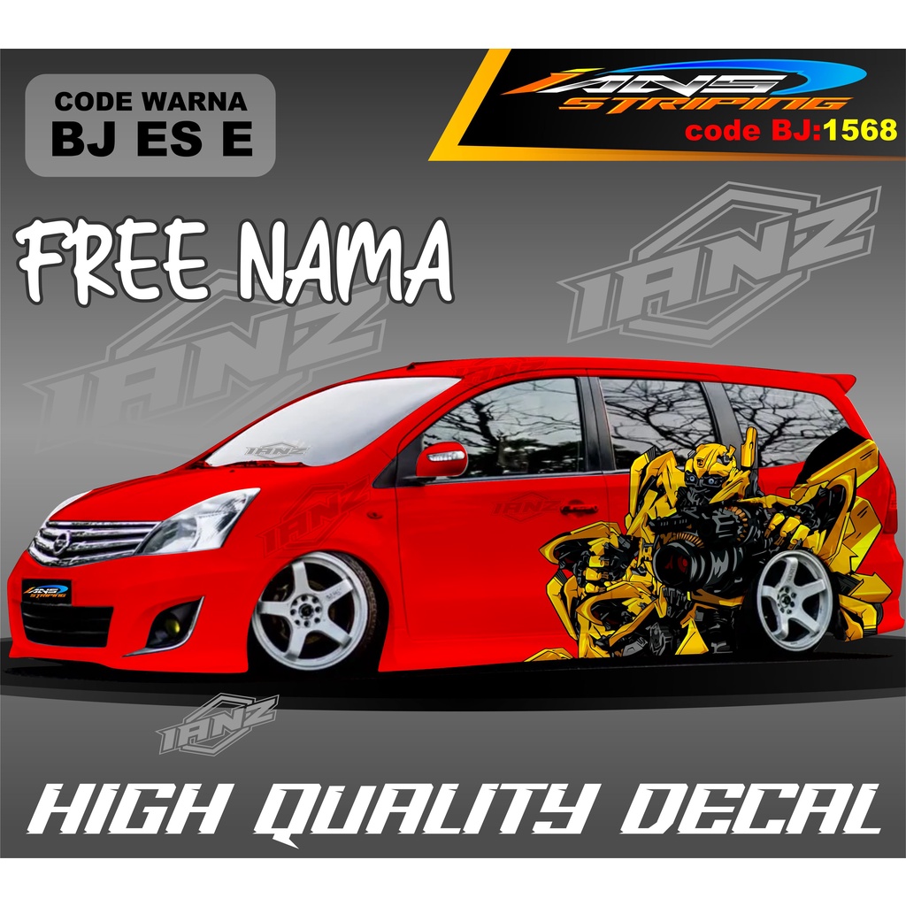 Jual DECAL STIKER MOBIL GRAND LIVINA / STIKER NEW DESAIN MOBIL AVANZA ...
