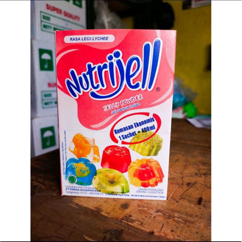 Jual Nutrijell Rasa Buah Jelly Powder 1 Box 10gr x 12 pcs / Nutrijel ...