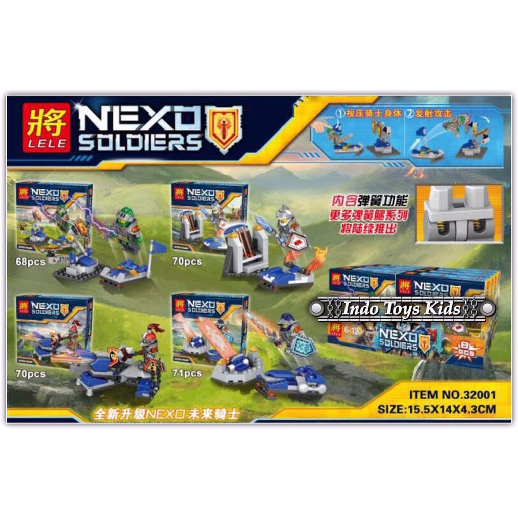 Jual Lego Lele 32001 ABCD 1 4 SET Nexo Knights mainan anak murah mainan ...