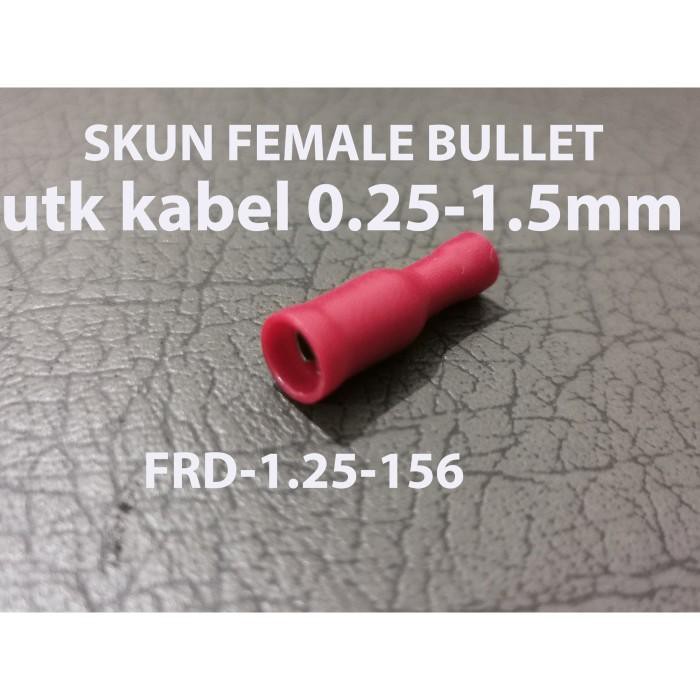 Jual Skun BULLET FEMALE FRD 1.25-156 ( MERAH ) - skun kabel cewe ...
