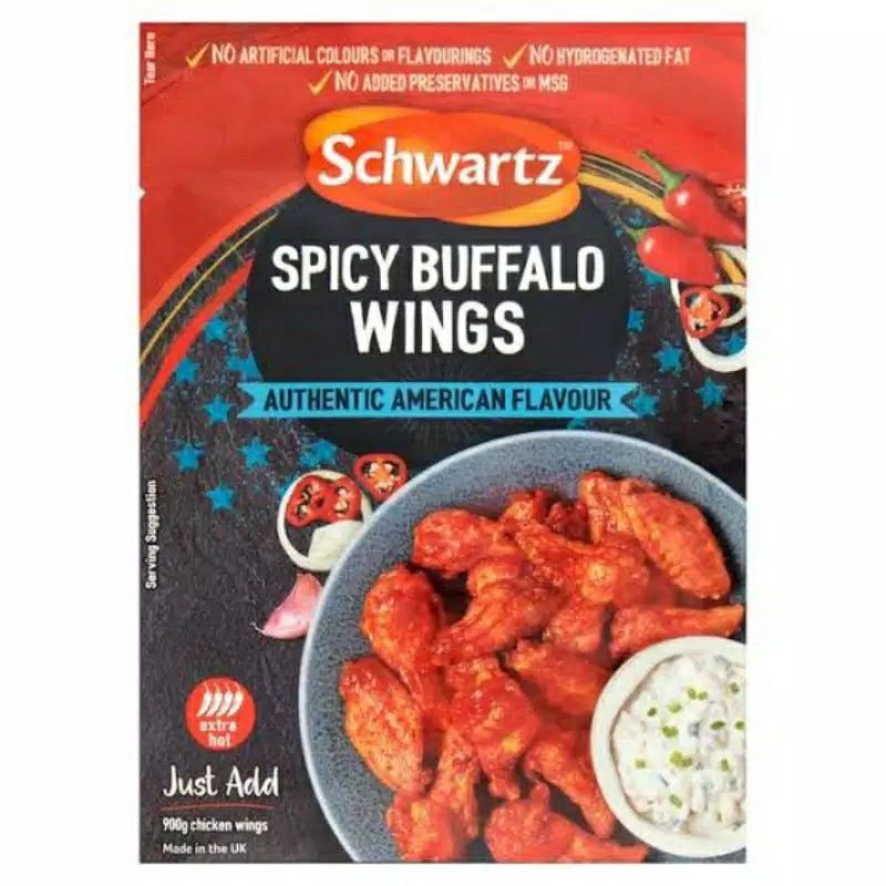 Jual Schwartz Spicy Buffalo Style Wing Sauce Bumbu Saus Sayap Ayam ...