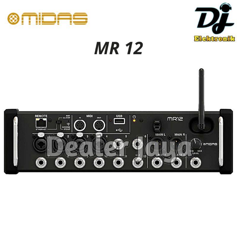 Jual Mixer Digital Midas MR 12 / MR12 - 12 Input | Shopee Indonesia