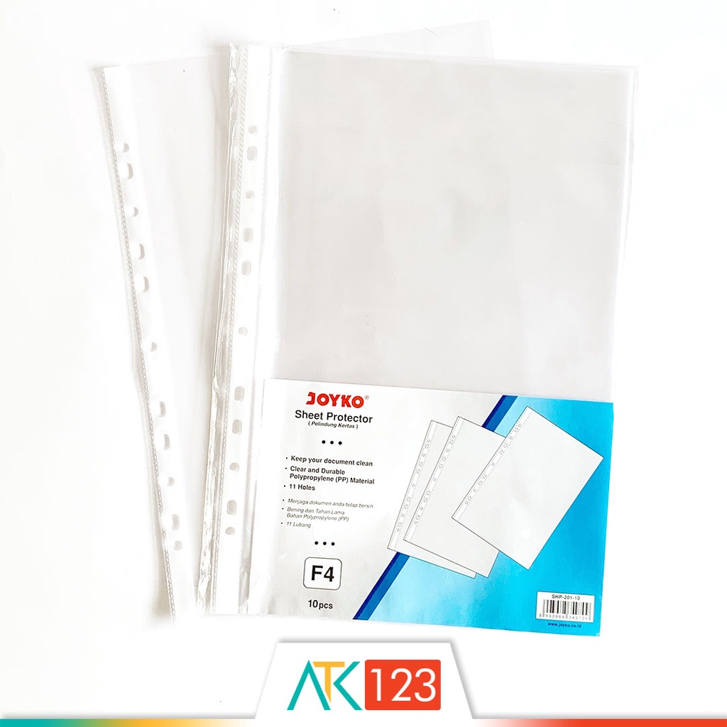 Jual Sheet Protector / PP Pockets F4 (Folio) isi 10 Lembar - Joyko ...