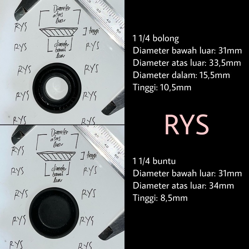 Jual KARET / SEAL / SIL MASTER REM BELAKANG UKURAN 5/8 11/16 3/4 13/16 ...