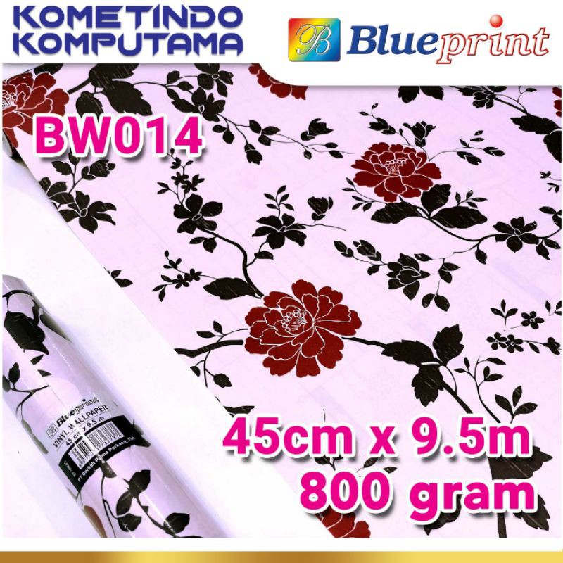 Jual BW014 Wallpaper Sticker Vinyl Dinding BLUEPRINT 45Cm x 9,5M Varian ...