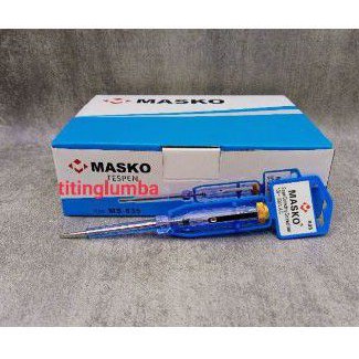 Jual MASKO TESPEN KUNINGAN 635 - TEST PEN OBENG TESTPEN LISTRIK ...
