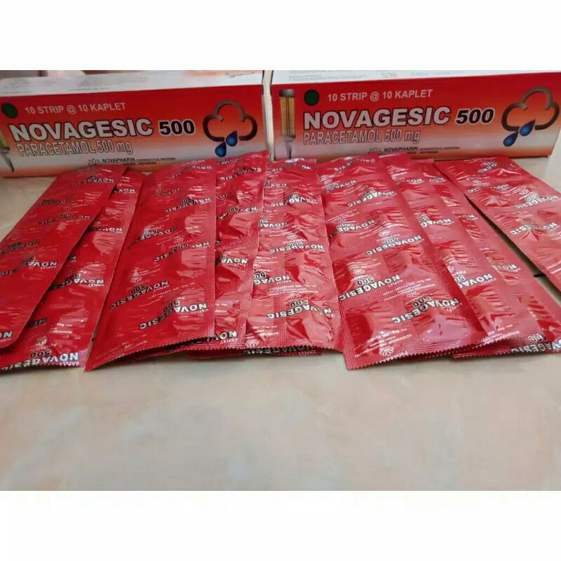 Jual Novagesic parasetamol per strip isi 10 tablet/ demam/ sakit kepala ...