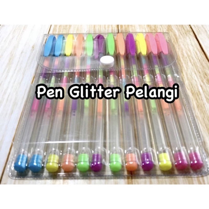 Jual PULPEN GEL RAINBOW ISI 12 | PULPEN GEL WARNA WARNI | BULPEN ...