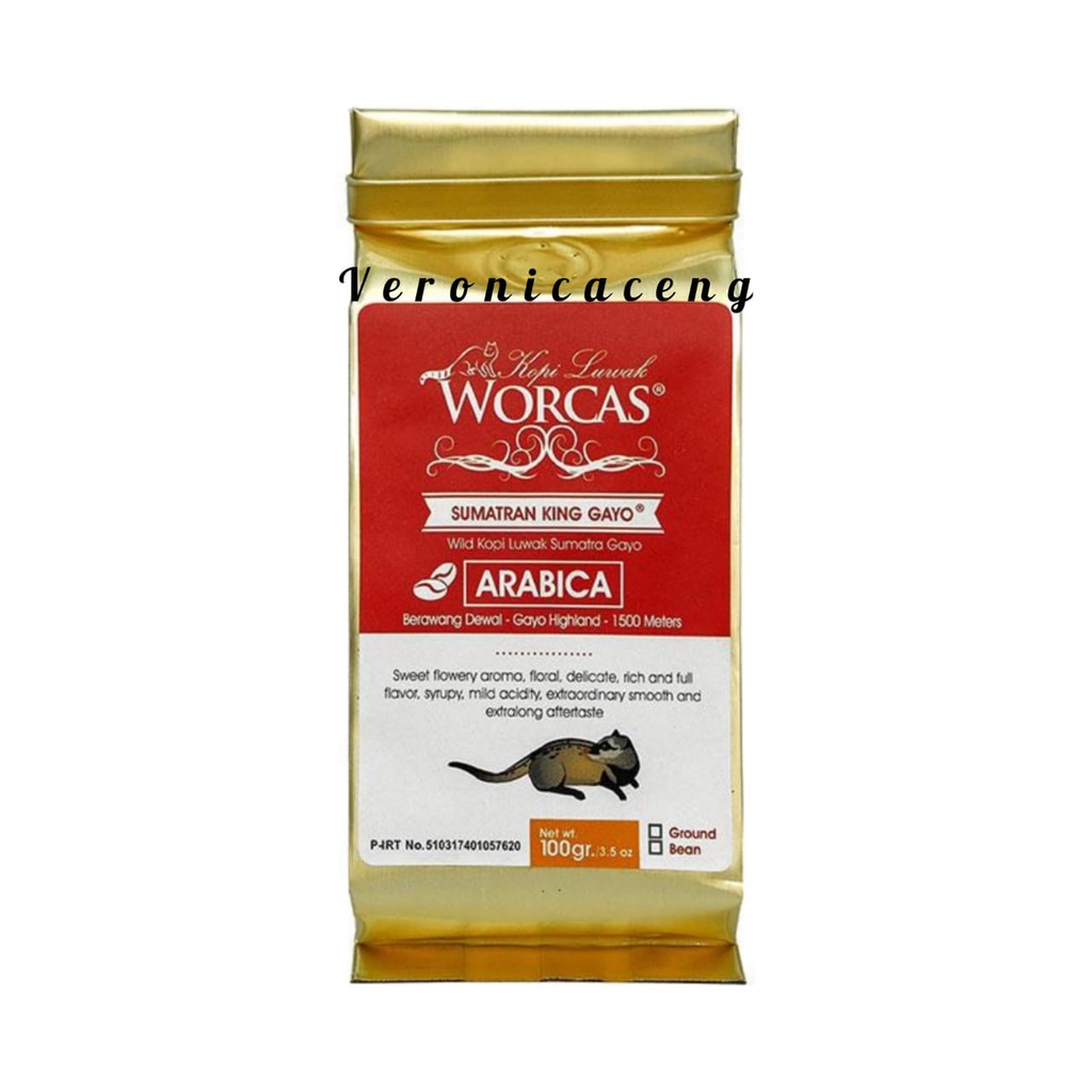 Jual Kopi Luwak Liar Worcas Sumatran King Gayo Arabica Biji / Bubuk ...
