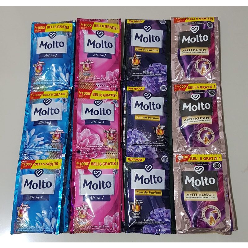 Jual Molto Pewangi sachet Rp.1000(6+1) | Shopee Indonesia