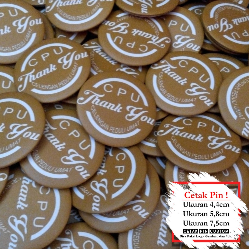 Jual Pin Ukuran 4,4cm Gambar Custom | Shopee Indonesia