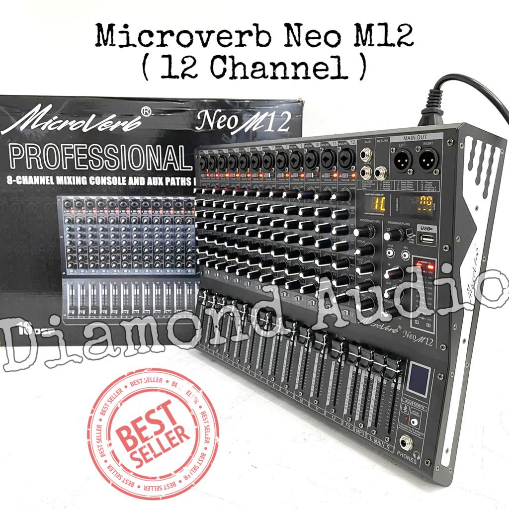 Jual Mixer Microverb Neo M12 Original Mixing 12 Channel Neo M 12 Mixer Bagus Murah ( BISA COD ...