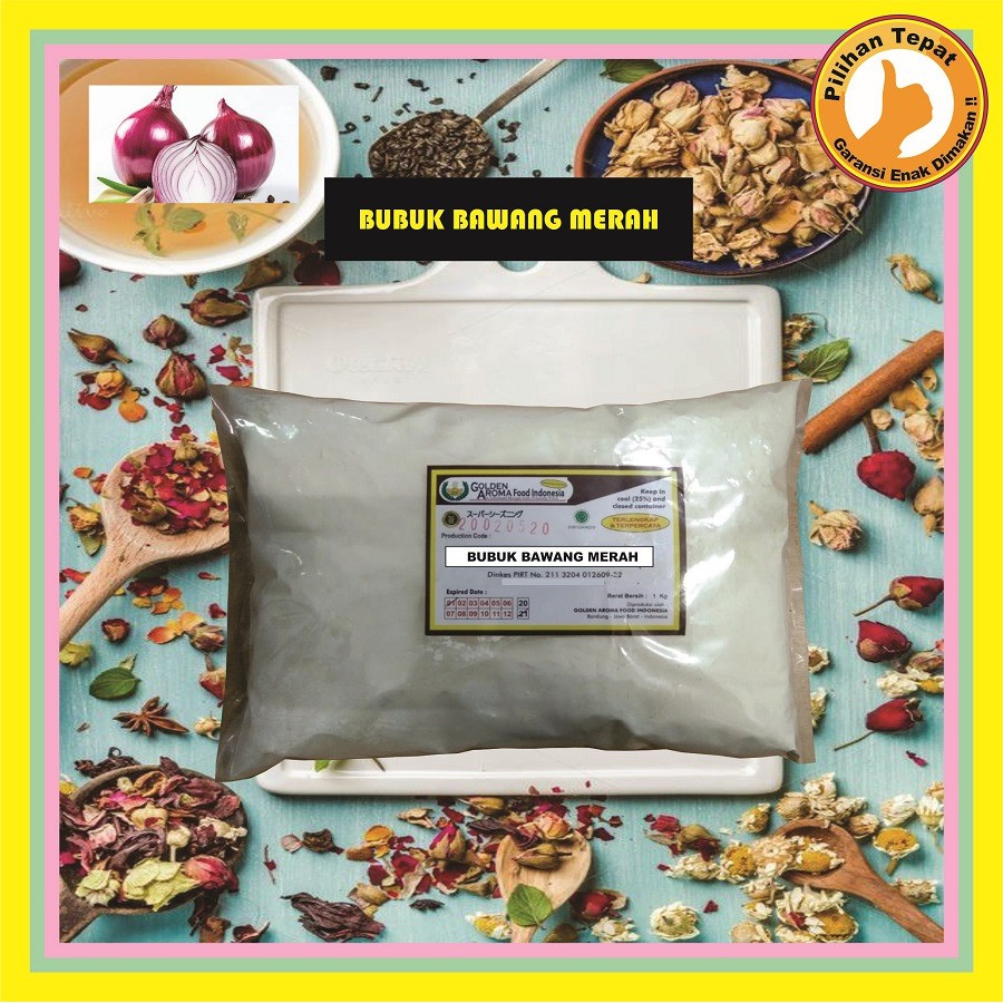 Jual Bubuk Bawang Merah 1 Kg Red Onion Powder Serbuk Bawang Merah Bubuk ...