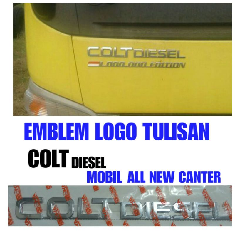 Jual Emblem Logo Tulisan Colt Diesel All New Canter Chrome | Shopee ...