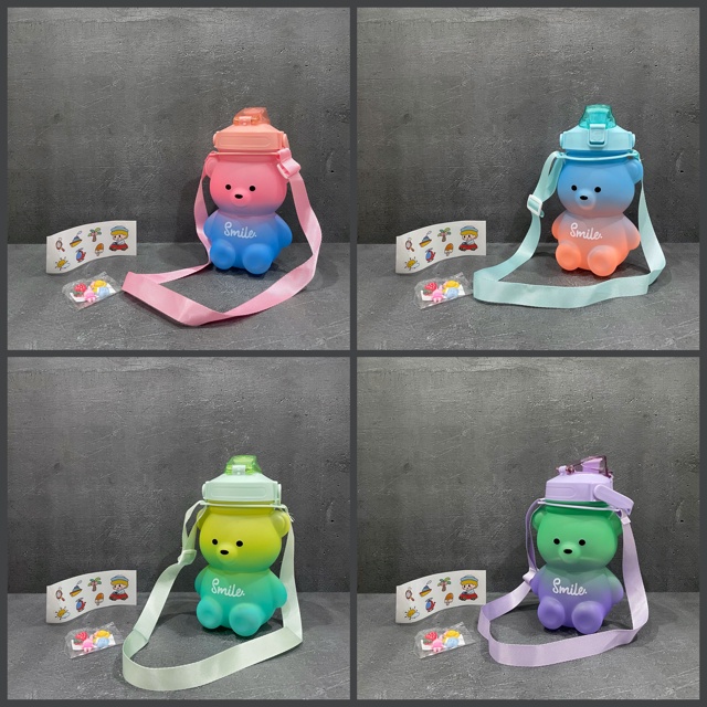 Jual Botol Gemoy Gradasi Boneka Jumbo Rainbow 1100 mL FOOD GRADE Free ...