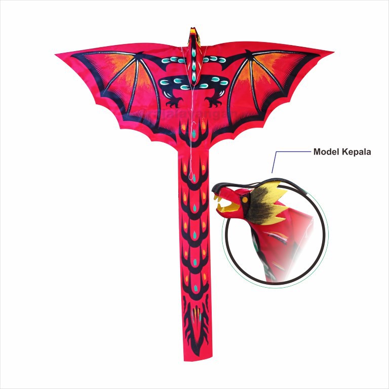 Jual LAYANGAN KAIN / LAYANGAN NAGA BONAR / LAYANGAN HIAS KARAKTER NAGA ...