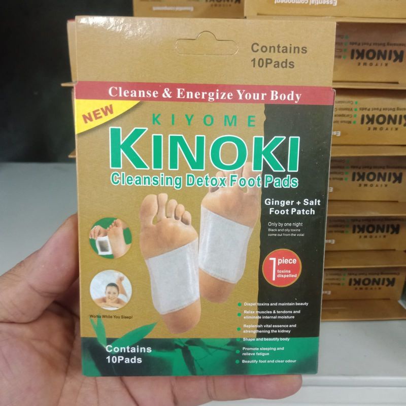 Jual KINOKI Cleansing Detox Foot Pads 10pcs | Shopee Indonesia