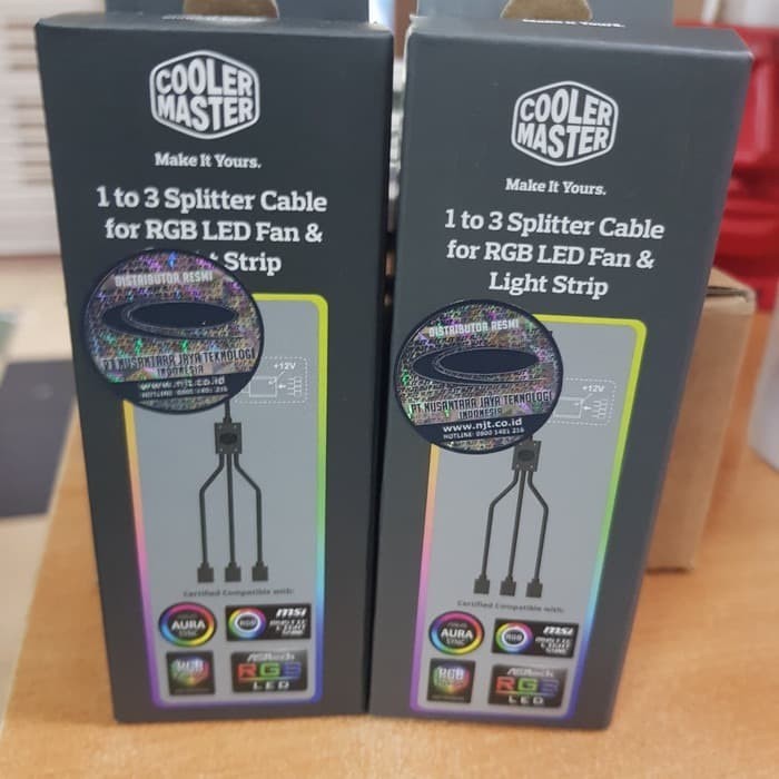 Jual Cooler Master 1 to 3 Addressable RGB Splitter Cable - 3 Pin ...