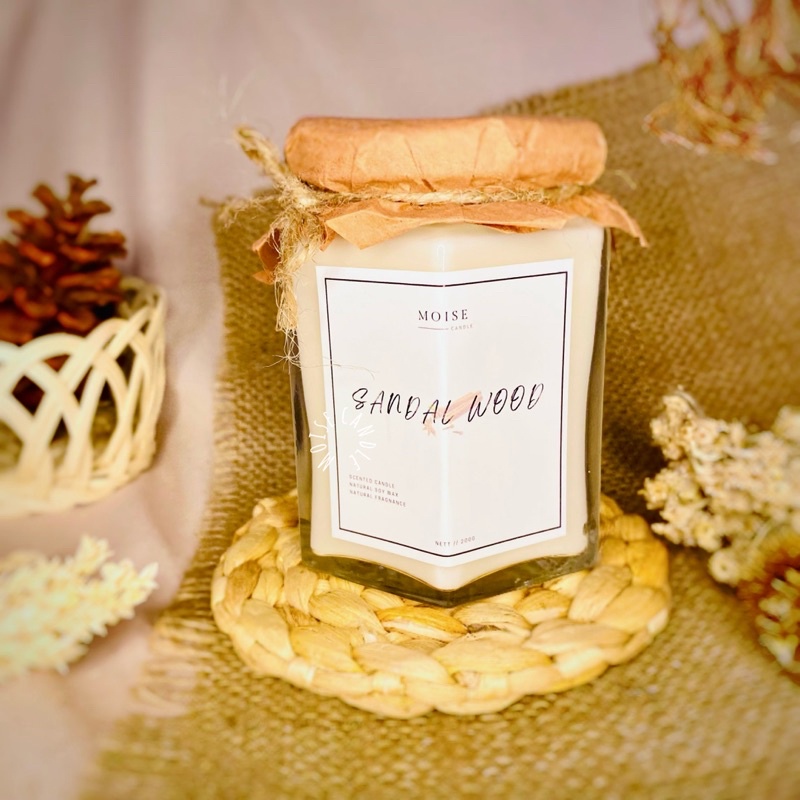 Jual Lilin Aromaterapi/ Scented Candle Sandal Wood (200g) | Shopee ...