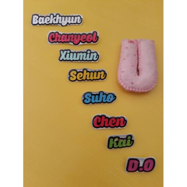 Jual aLghifshop Name Tag Member Exo | Shopee Indonesia