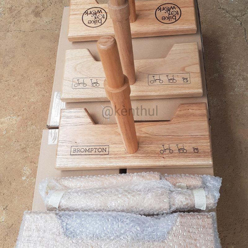 Jual Jagrak / jagang / standar / stand bike sepeda lipat bahan kayu ...