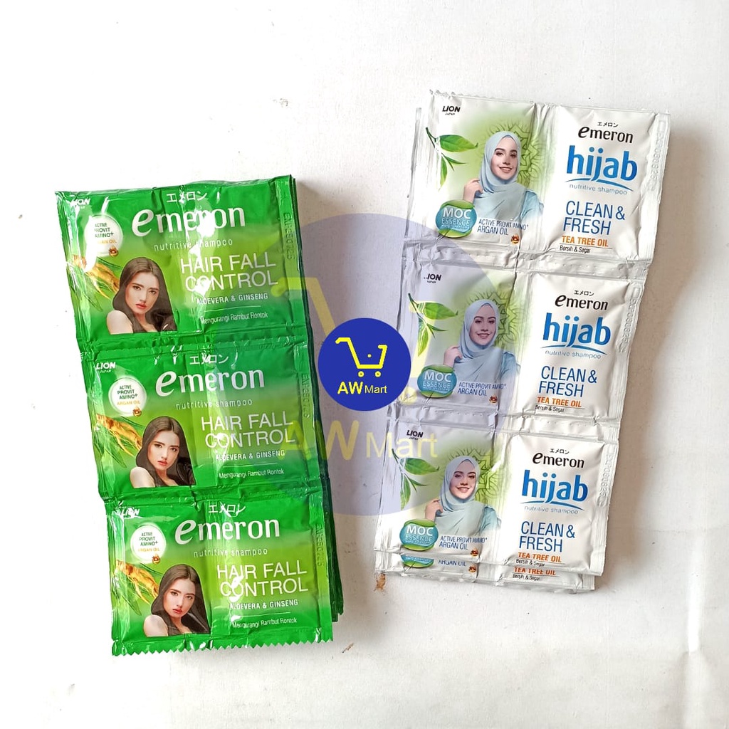 Jual EMERON SHAMPOO RENCENG (ISI 12 SACHET X 10ML) | Shopee Indonesia
