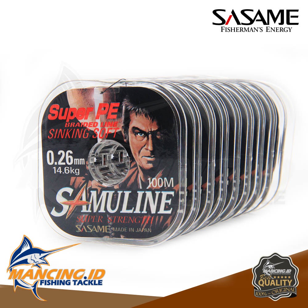 Jual Sasame Samuline Super PE Sinking Soft 100m Braided Line Senar Pancing | Shopee Indonesia