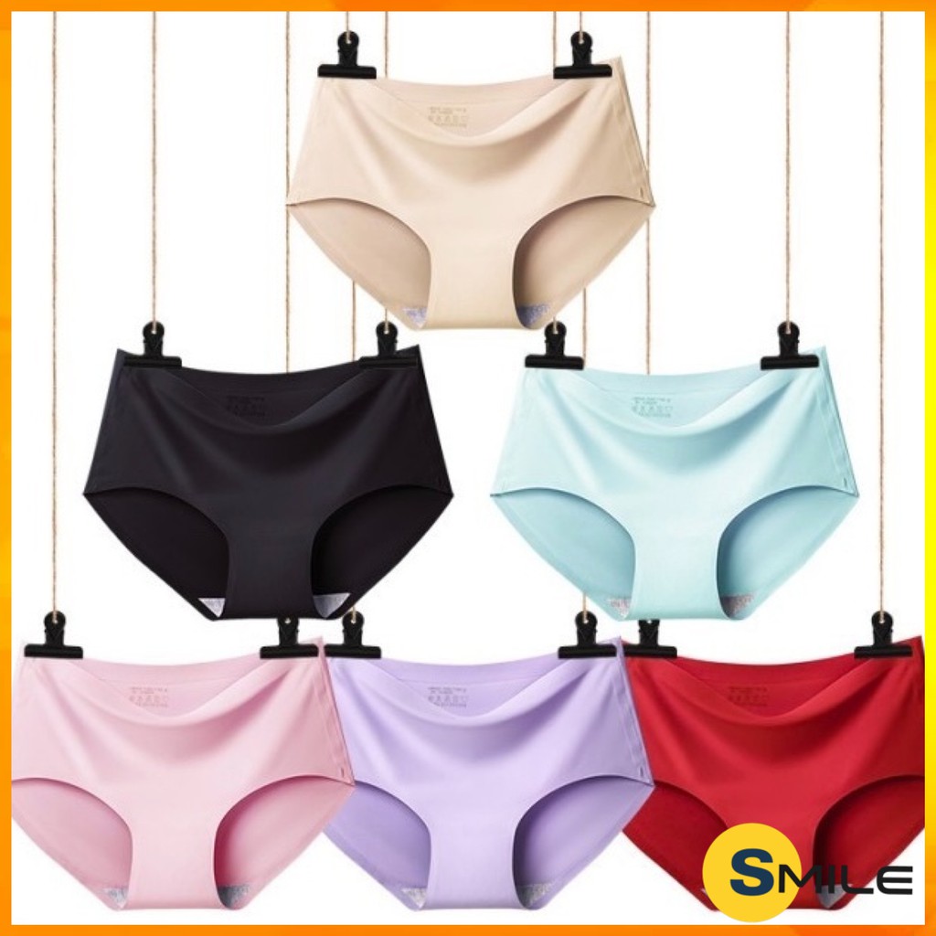 Jual Smile Celana dalam Fashion wanita One Piece Mulus Es Sutra Celana ...