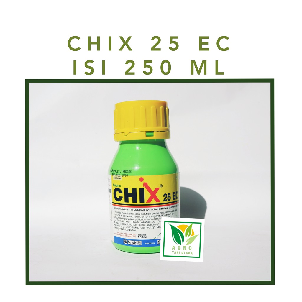 Jual Insektisida Chix 25 EC isi 250ml pembasmi Hama Ulat dan Kutu Daun ...