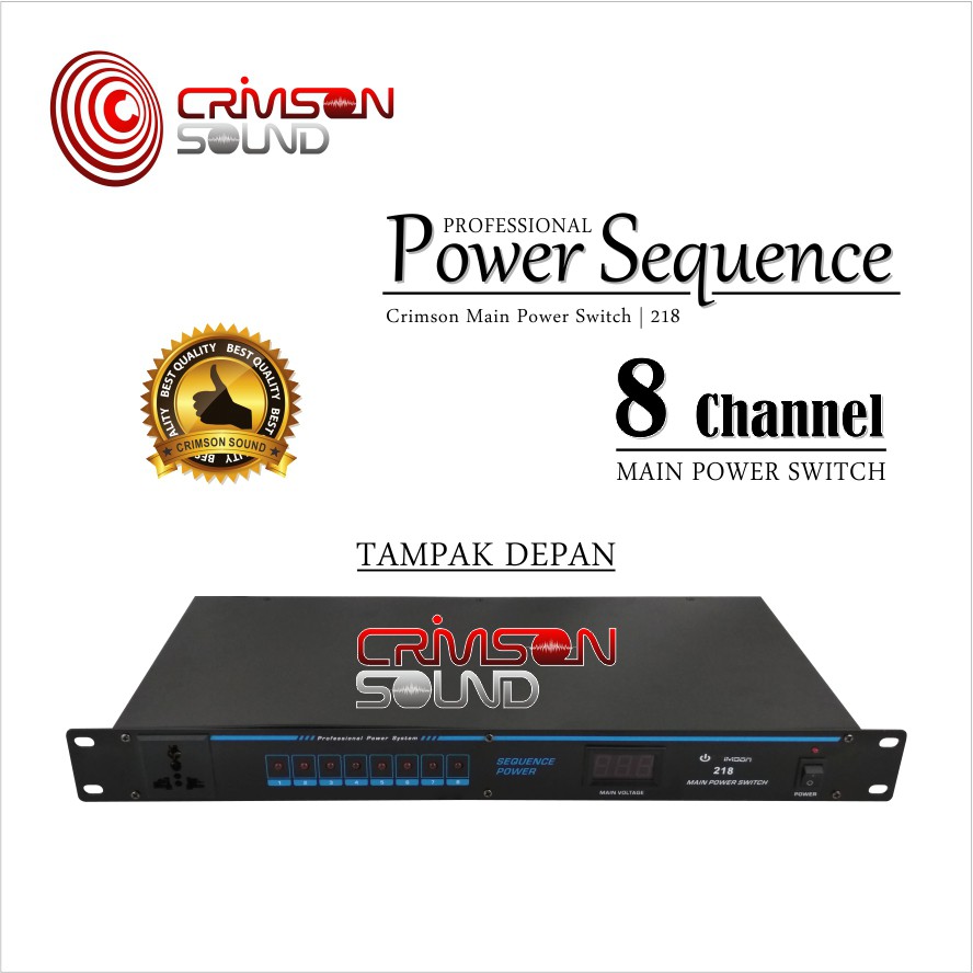 Jual POWER SEQUENCE 8 Channel CRIMSON 218 | Shopee Indonesia