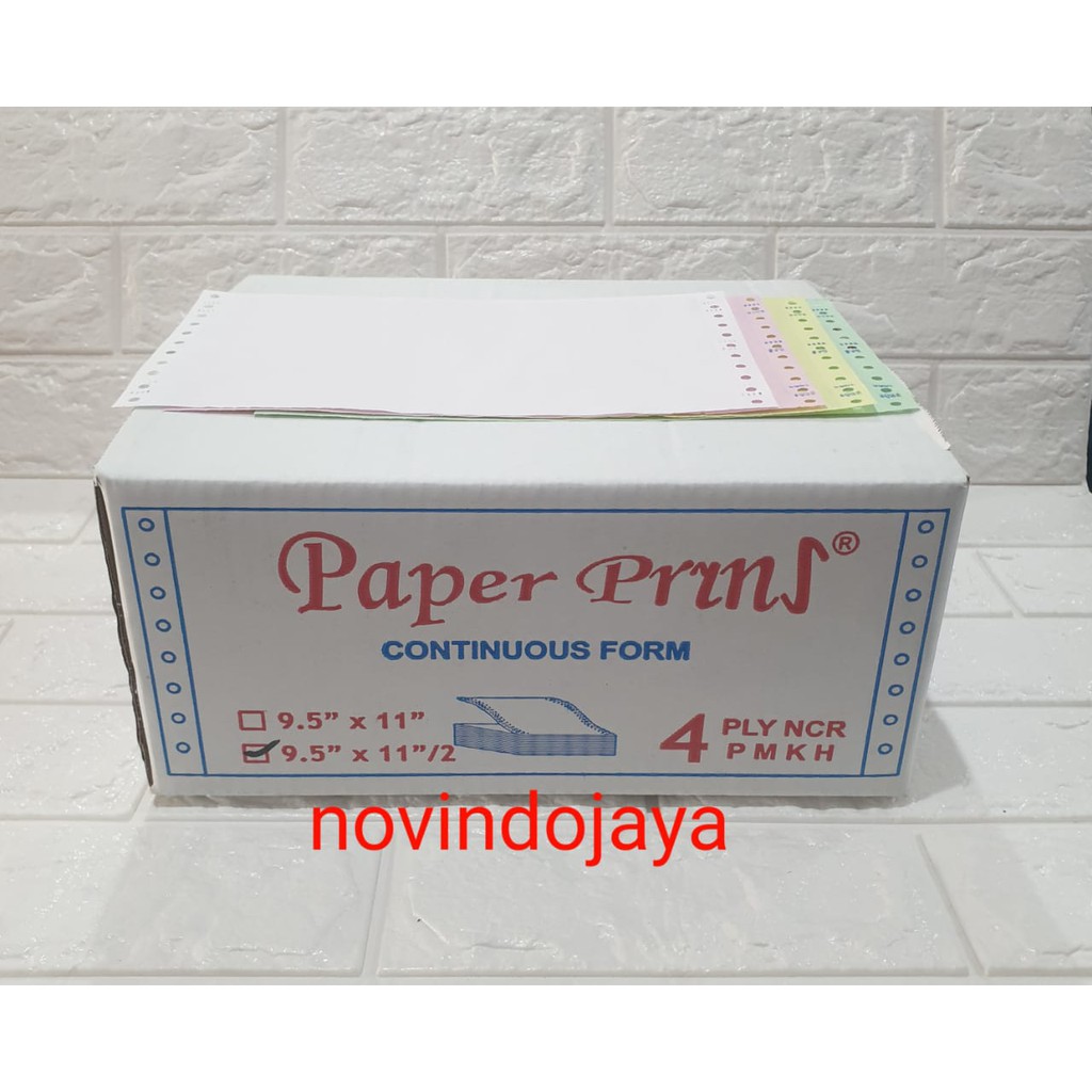 Jual Continuous Form 4 ply PAPERPRYNS 9.5 X 11 - Kertas Komputer Murah ...