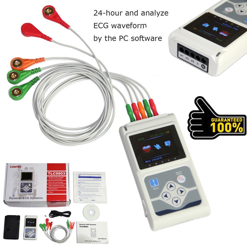 Jual PREORDER CONTEC Pembuatan Dinamis EKG Sistem TLC9803 3 Saluran ...