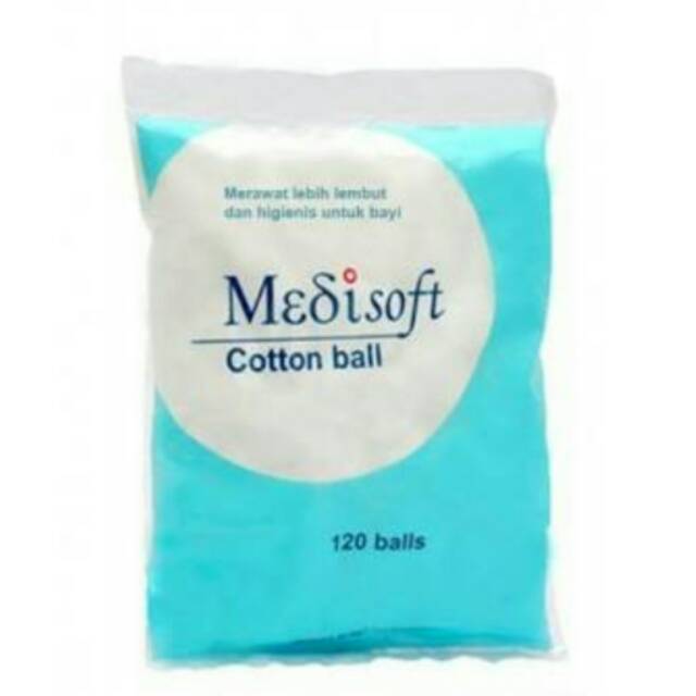 Jual Medisoft Kapas Bola Lembut 120pc - Medisoft Biru 75gr - Medisoft ...