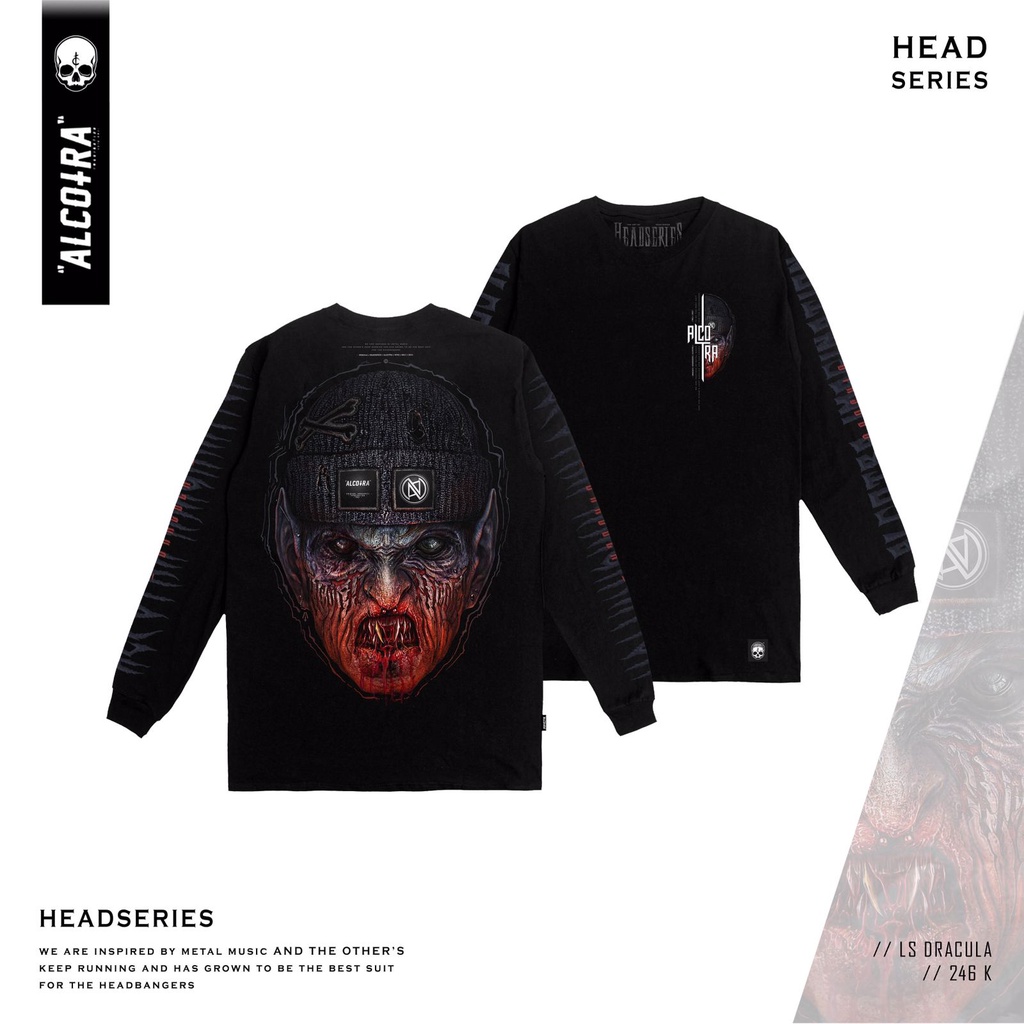 Jual ALCOTRA - LS DRACULA // LONGSLEEVE DRACULA #HEADSERIES | Shopee ...
