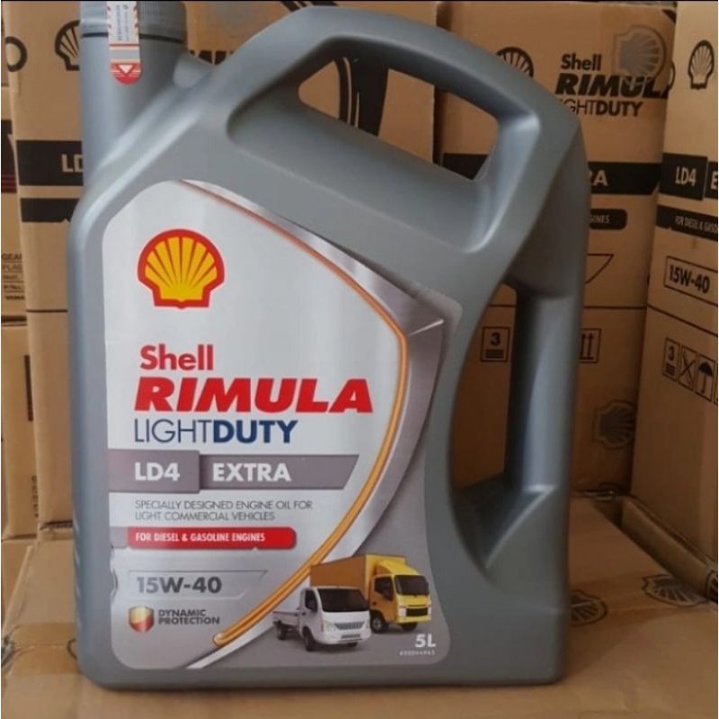 Jual Oli Shell Rimula LD4 NEW 15W-40 kemasan galon isi 5 liter | Shopee ...