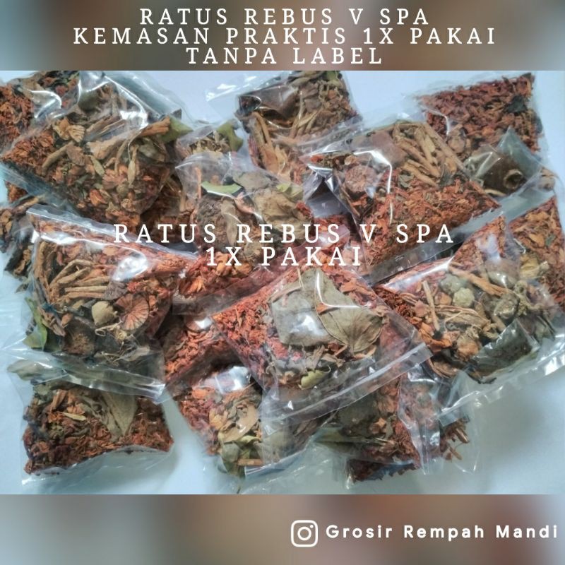 Jual ( 3x Pakai ) Ratus V Rebus Rempah Manjakani Ekstra Wangi 1 Bungkus ...