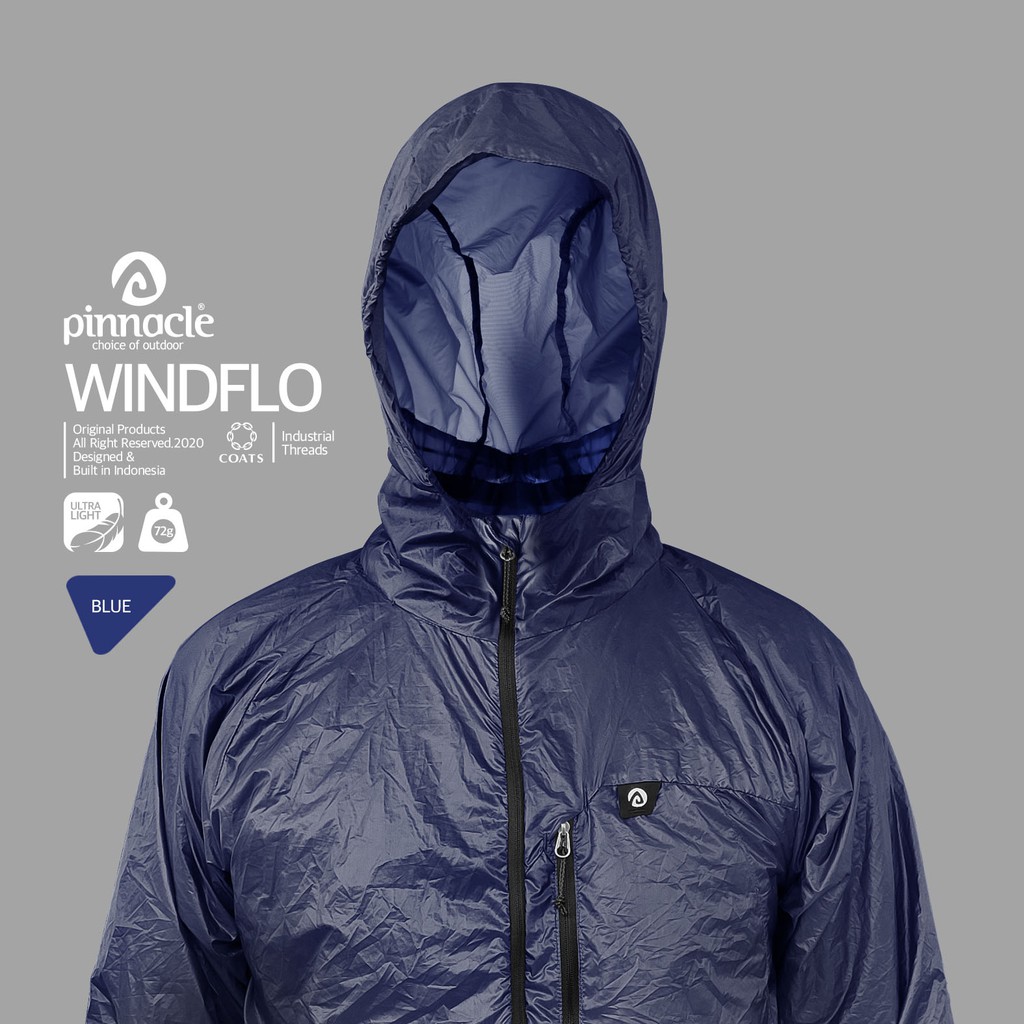 Jual Pinnacle Pro Official Windflo Jacket - Navy | Shopee Indonesia