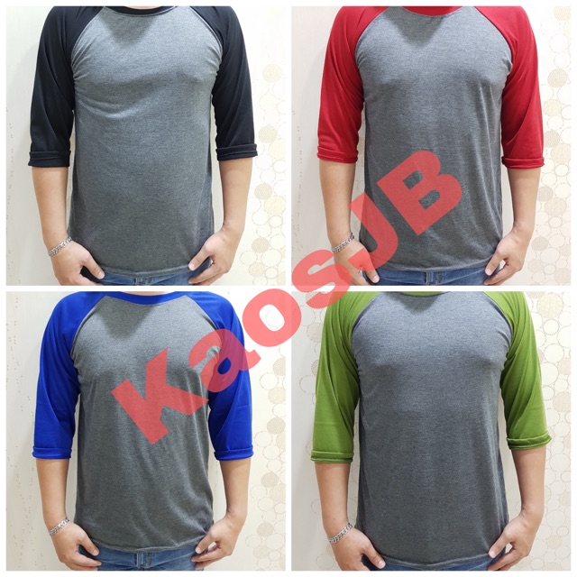 Jual Kaos Raglan Polos 3/4. Raglan Murah | Shopee Indonesia