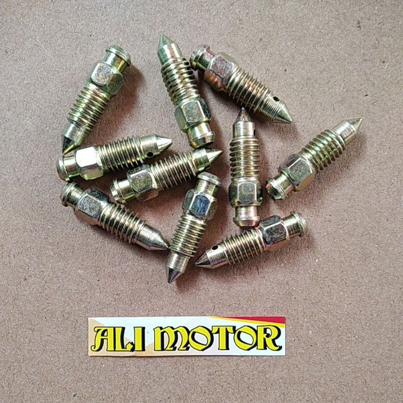 Jual Baut Nepel angin2 kaliper cakram ukuran baut 12 harga 1 pcs DRAT KASAR | Shopee Indonesia
